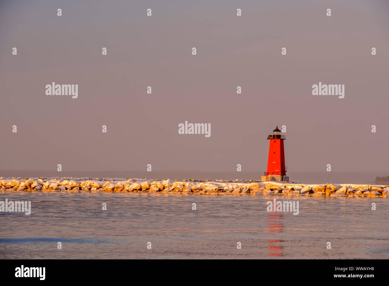 Manistique lighthouse hi-res stock photography and images - Alamy
