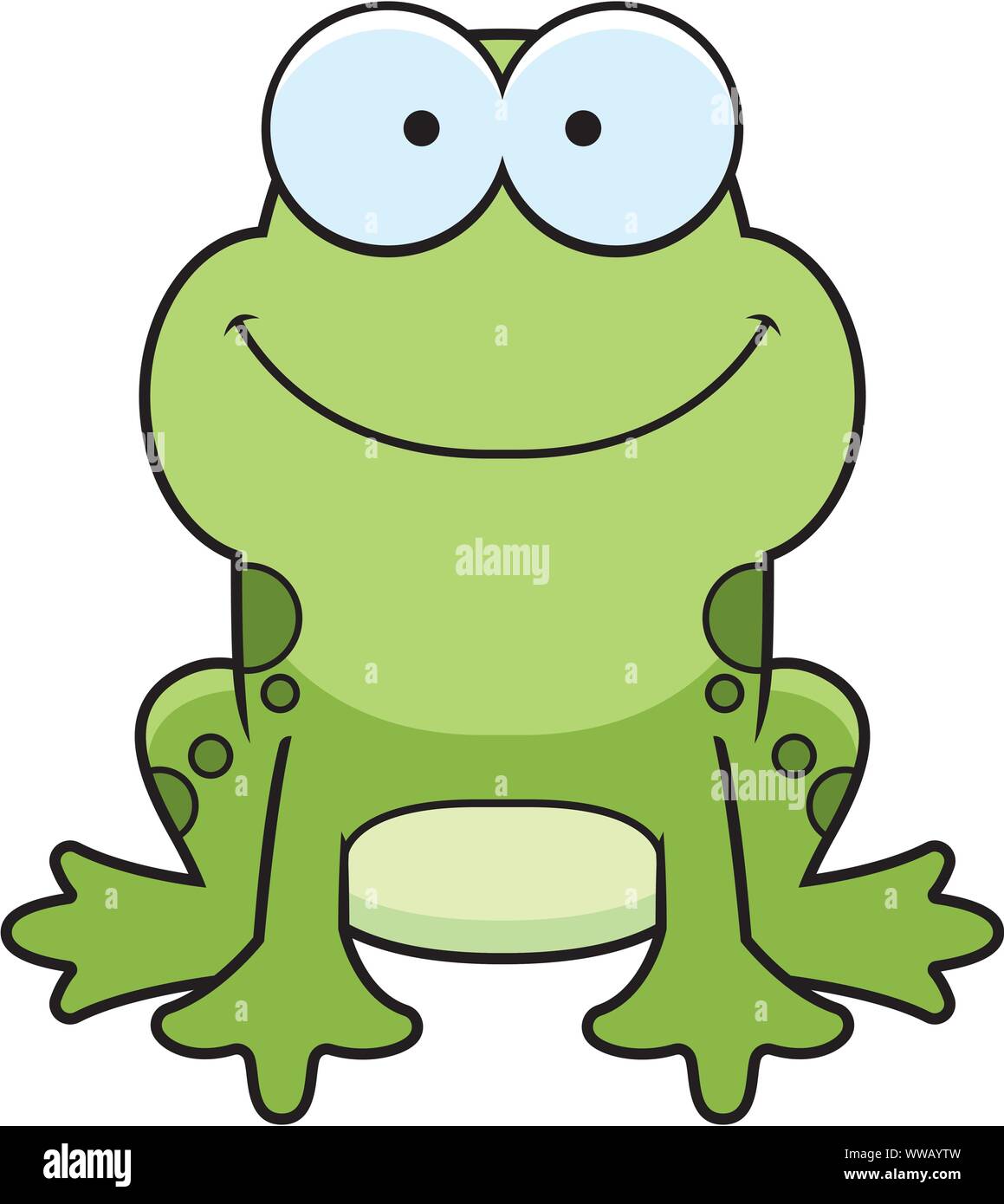 A cartoon illustration of a frog smiling Stock Vector Image & Art - Alamy