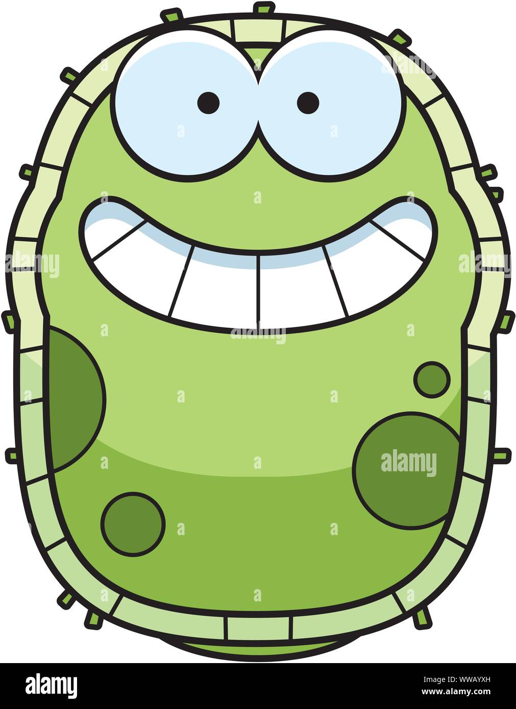 A cartoon illustration of a germ looking happy Stock Vector Image & Art ...