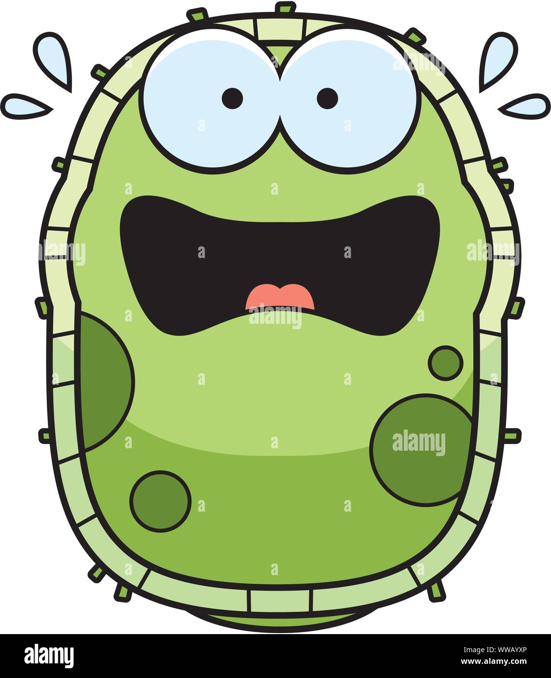 Scared bacteria cartoon hi-res stock photography and images - Alamy