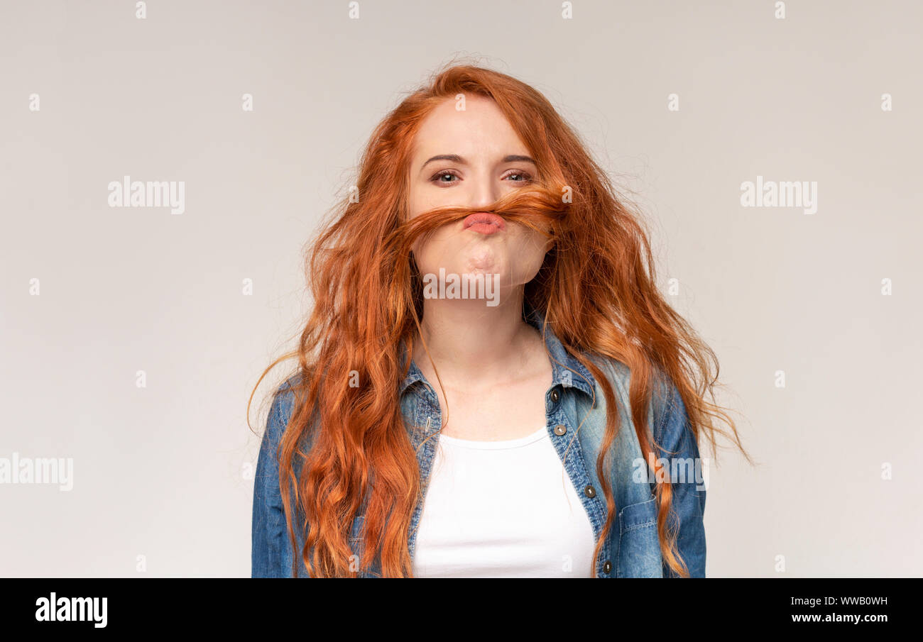 Funny mouth moustache hi-res stock photography and images - Alamy