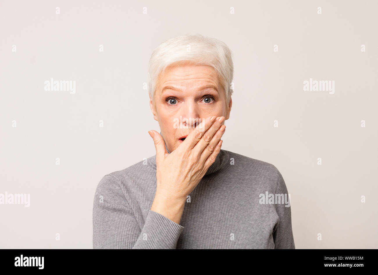 Elderly lady secret hi-res stock photography and images - Alamy