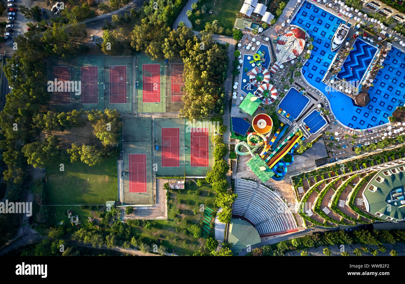 top view of a large hotel Stock Photo - Alamy