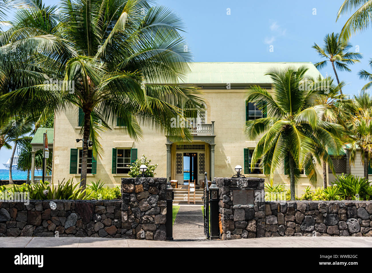 Hawai‘i, the Big Island, Kailua-Kona Hulihee Palace Stock Photo - Alamy