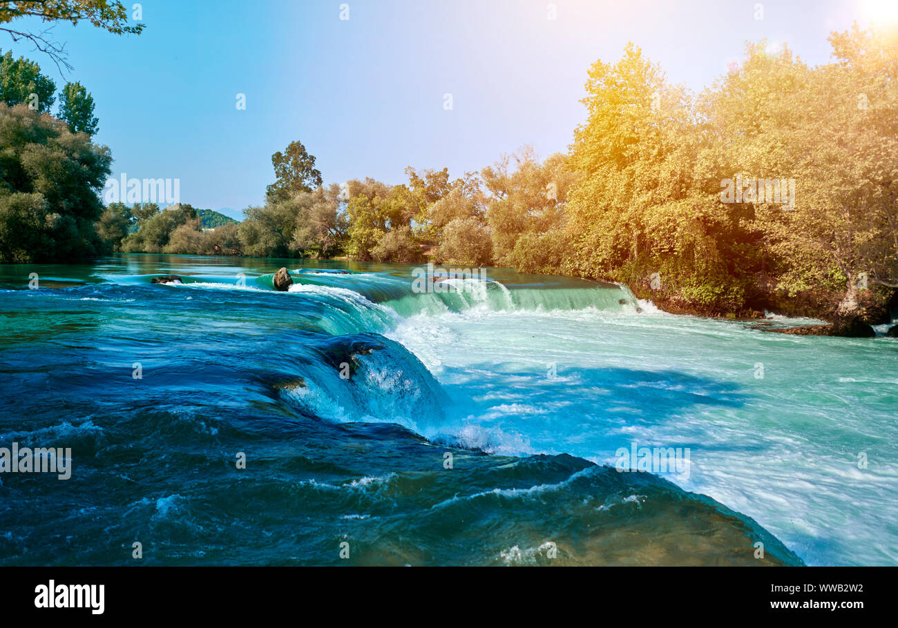 Top view water large waterfall hi-res stock photography and images - Alamy