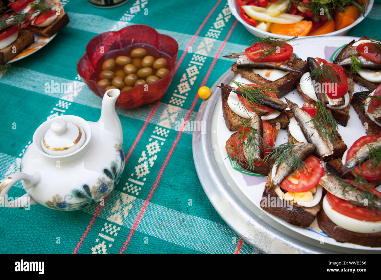 Sprat sandwich estonia hi-res stock photography and images - Alamy