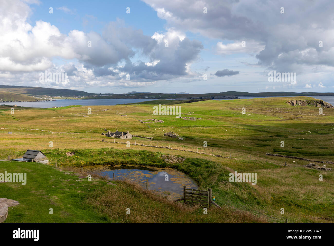 Landscape view from Voortrekker Shetland, Mainland, Shetland islands ...