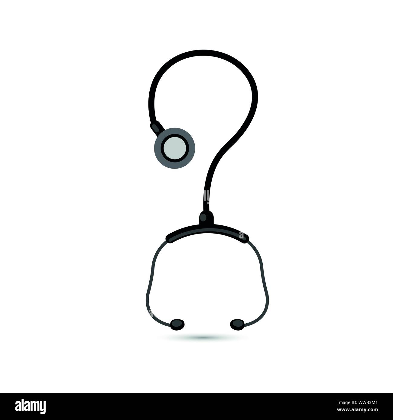 Stethoscope vector work Stock Vector Image & Art - Alamy
