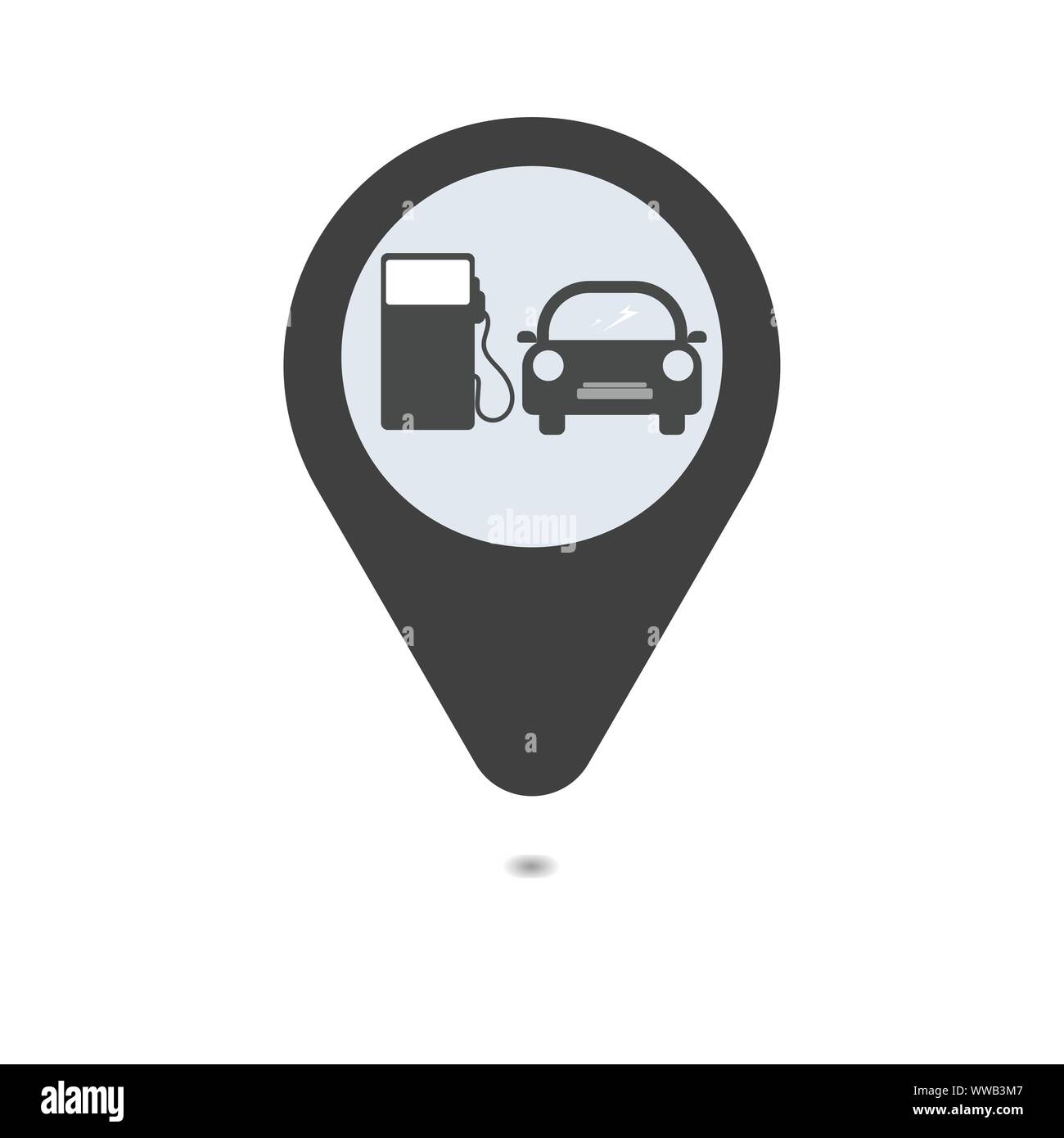Oil barrel icon or sign, vector illustration. map pin icon– stock ...