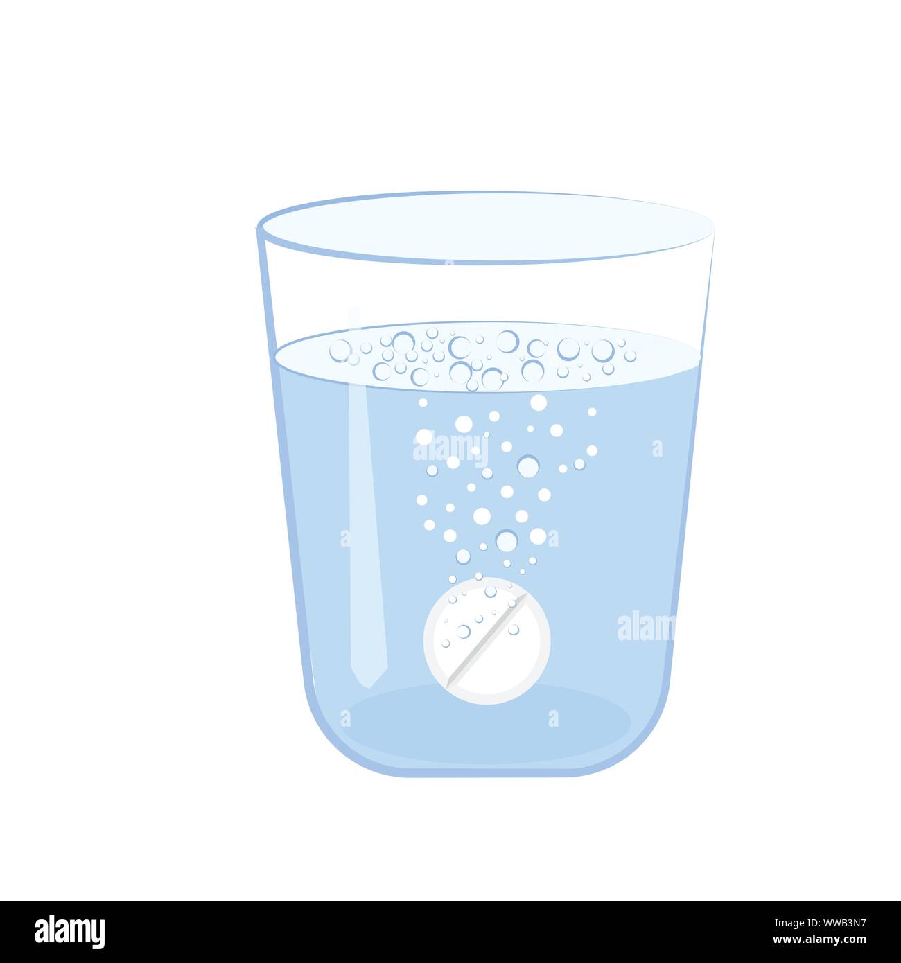 Medicine glass water Stock Vector Images - Alamy