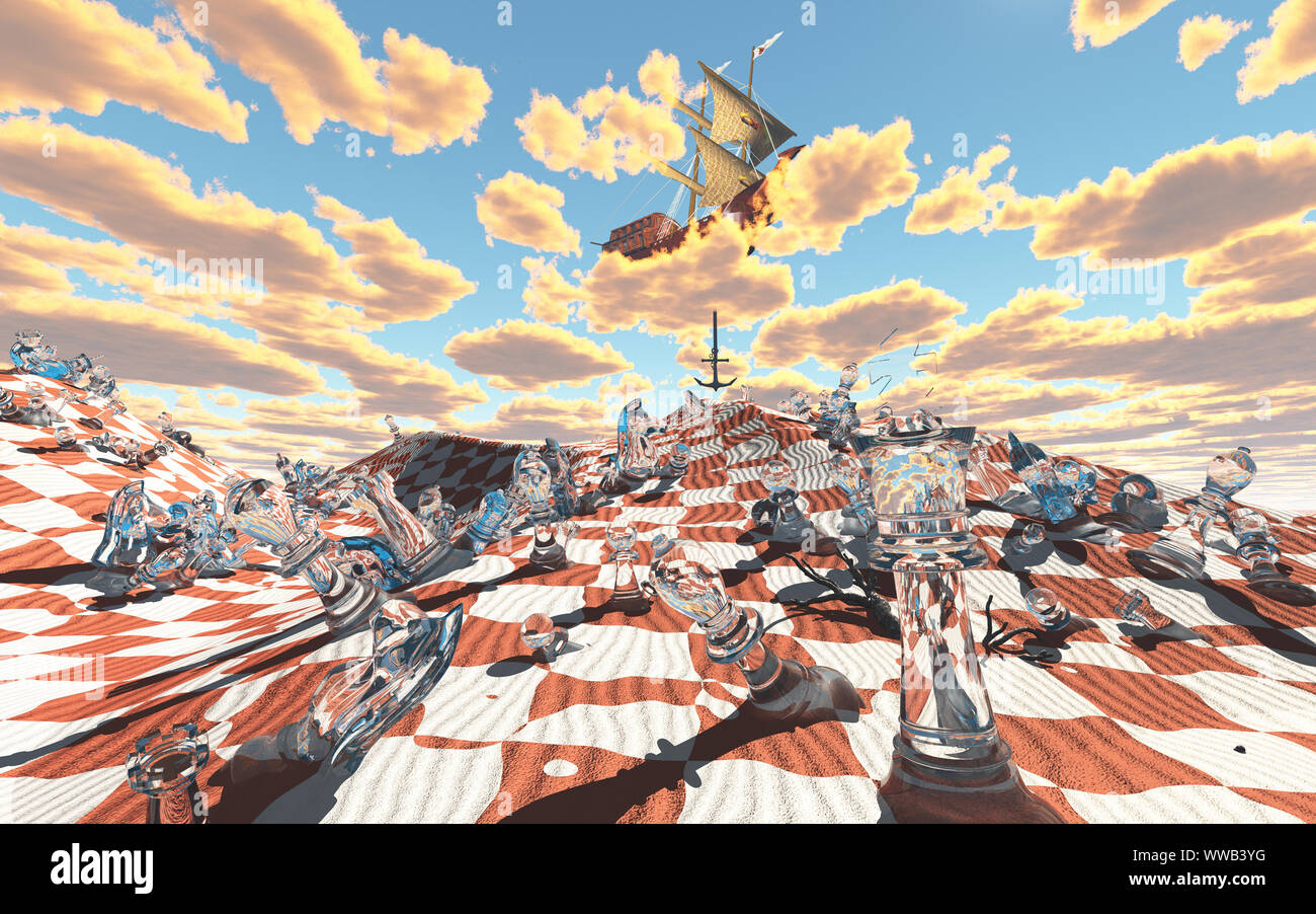 Flying chess pieces hi-res stock photography and images - Alamy