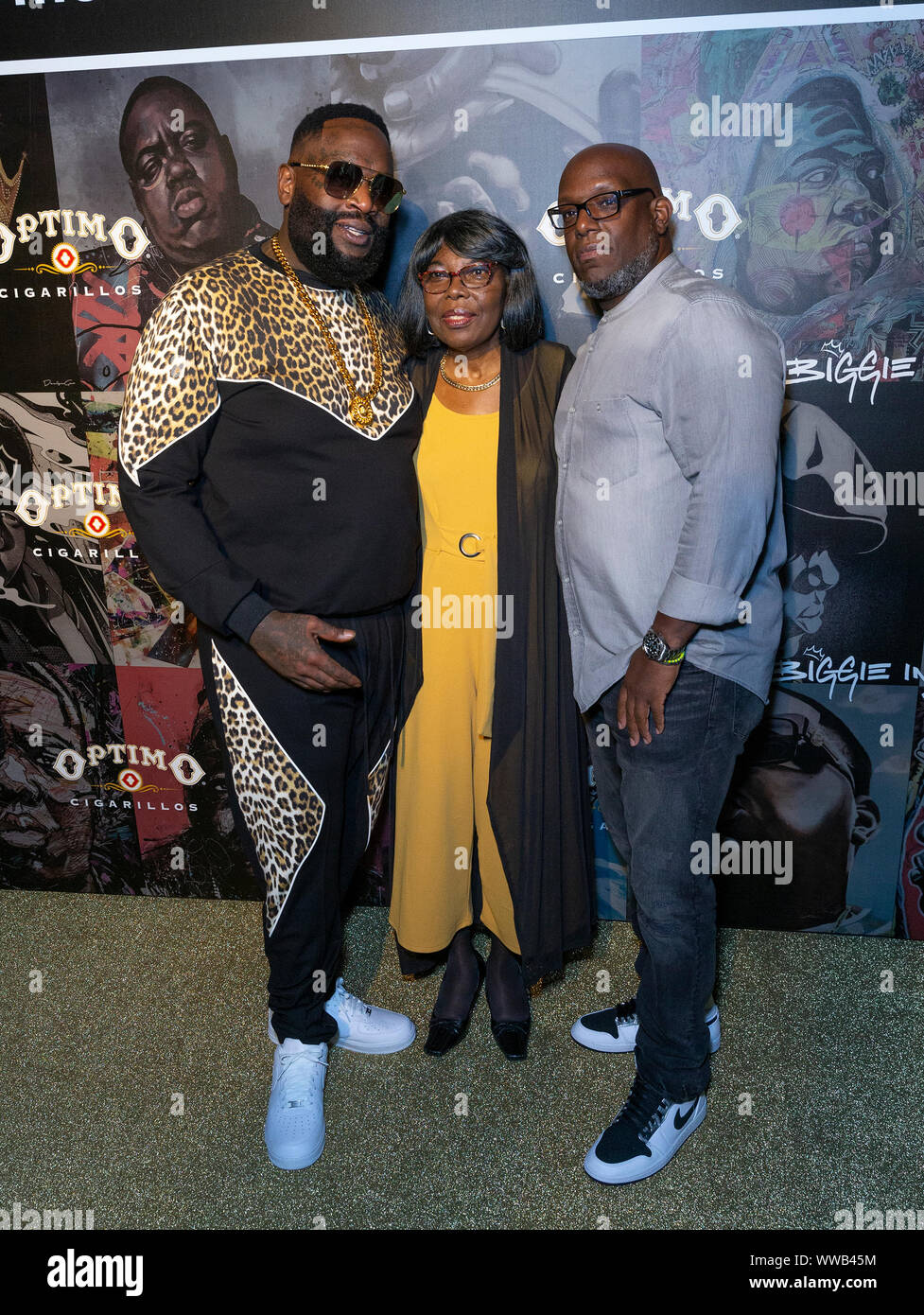 New York, United States. 13th Sep, 2019. Rick Ross, Voletta Wallace ...