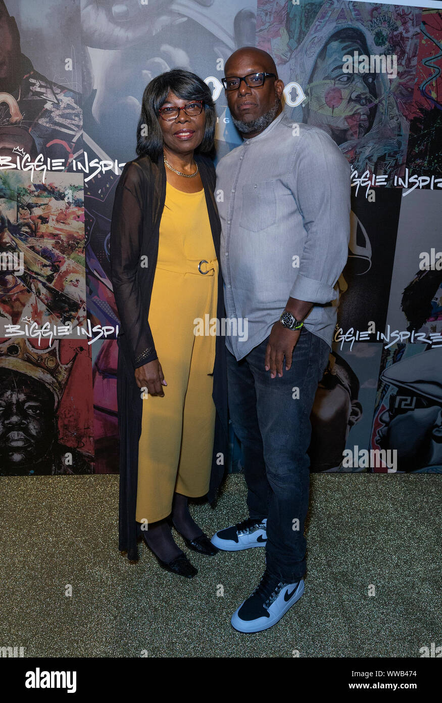 New York, United States. 13th Sep, 2019. Voletta Wallace, Wayne Barrow ...