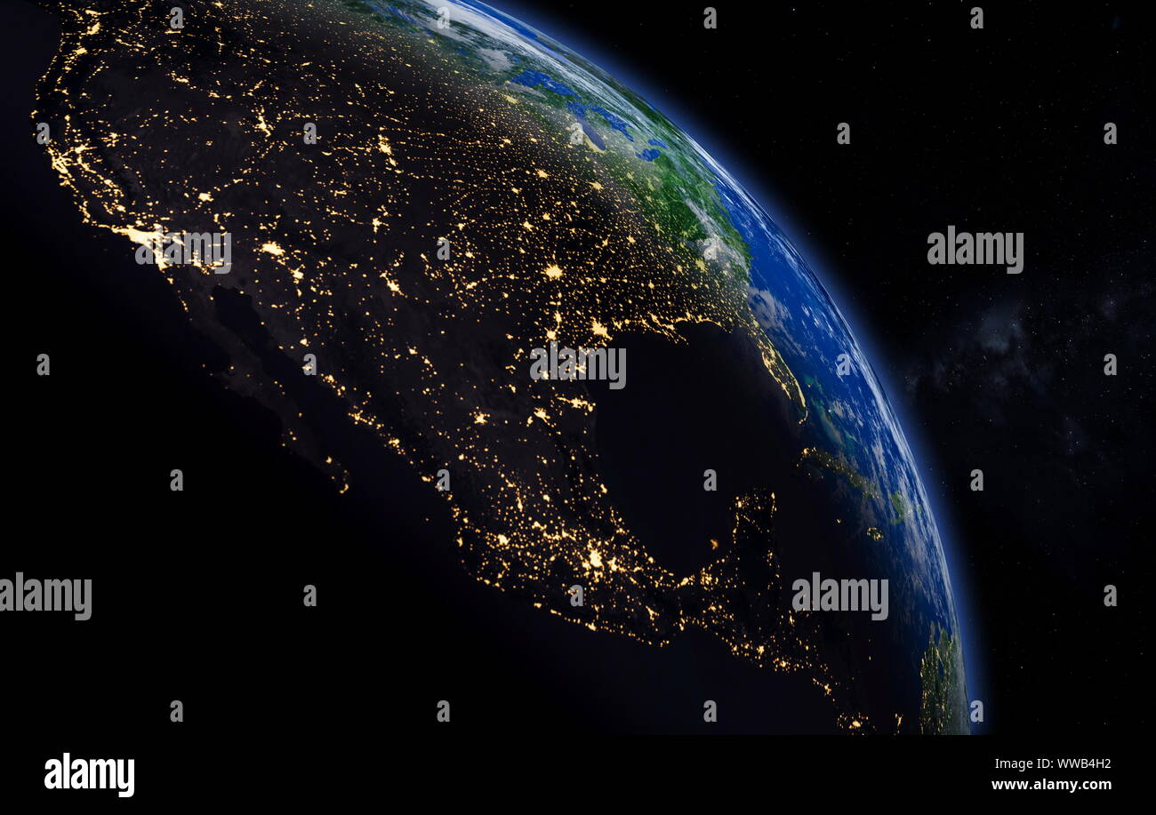 Planet earth with terminator line Stock Photo - Alamy
