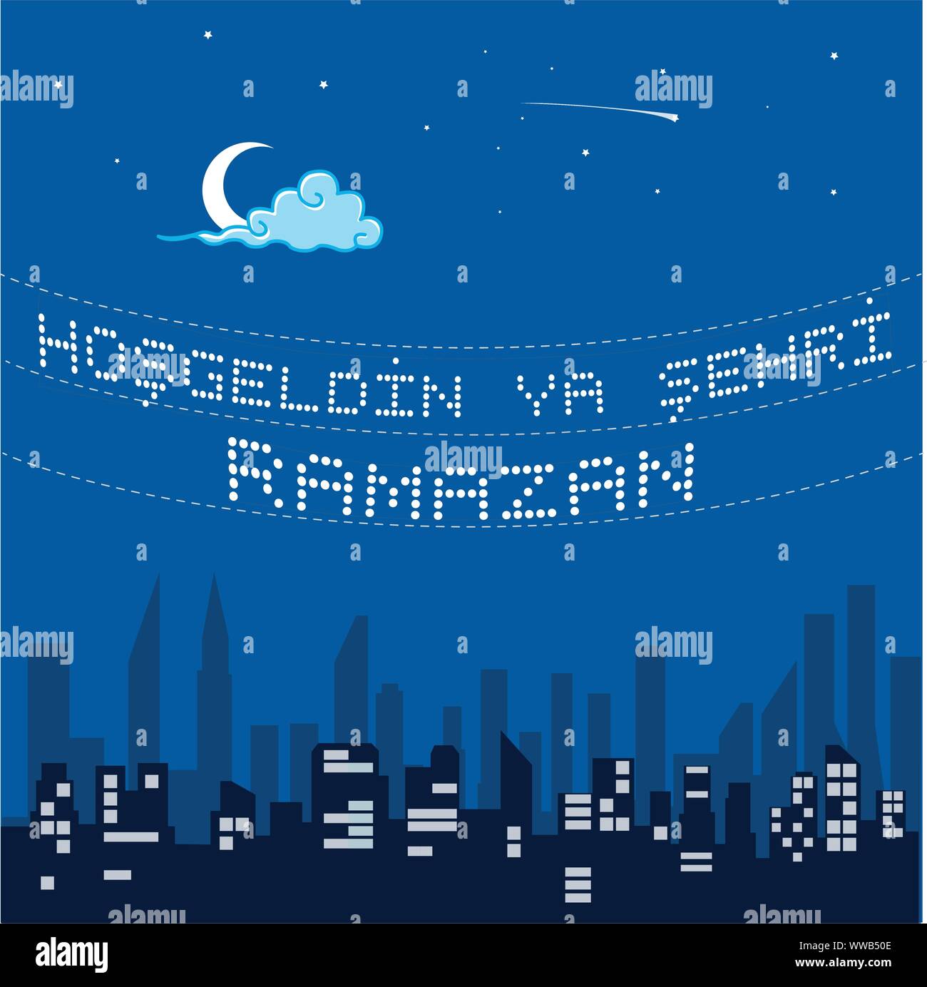 Welcome To Ramadan Vector Work Stock Vector Image & Art - Alamy