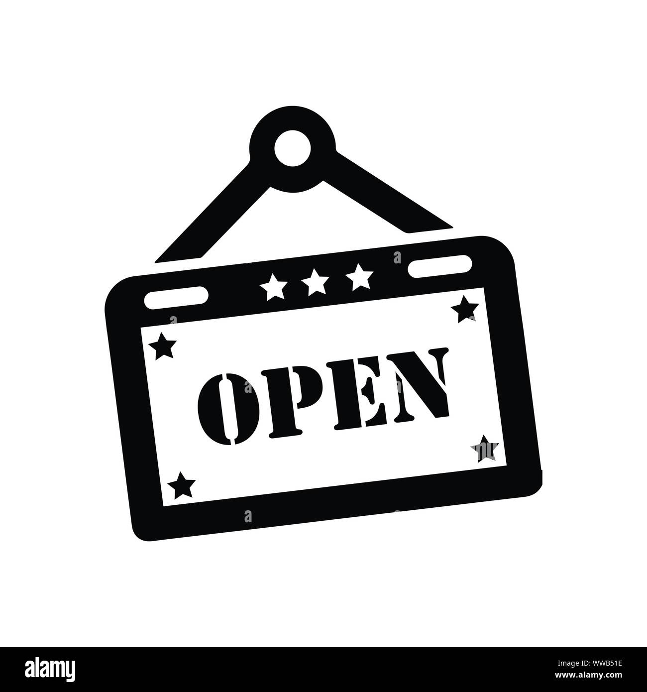 Well organized and fully editable Open Sign Icon / open shop for any ...