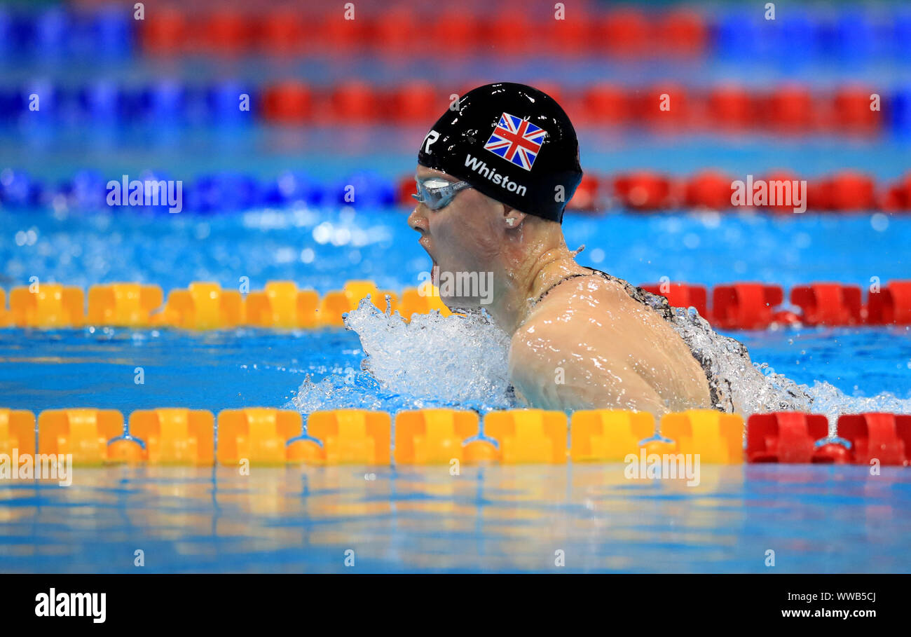 Great Britain's Brock Whiston on her way to winning the Women's 200m ...