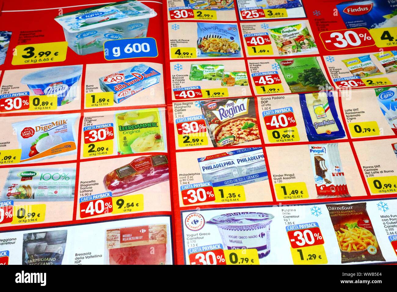Weekly Ad Flyer of Supermarket Stock Photo - Alamy