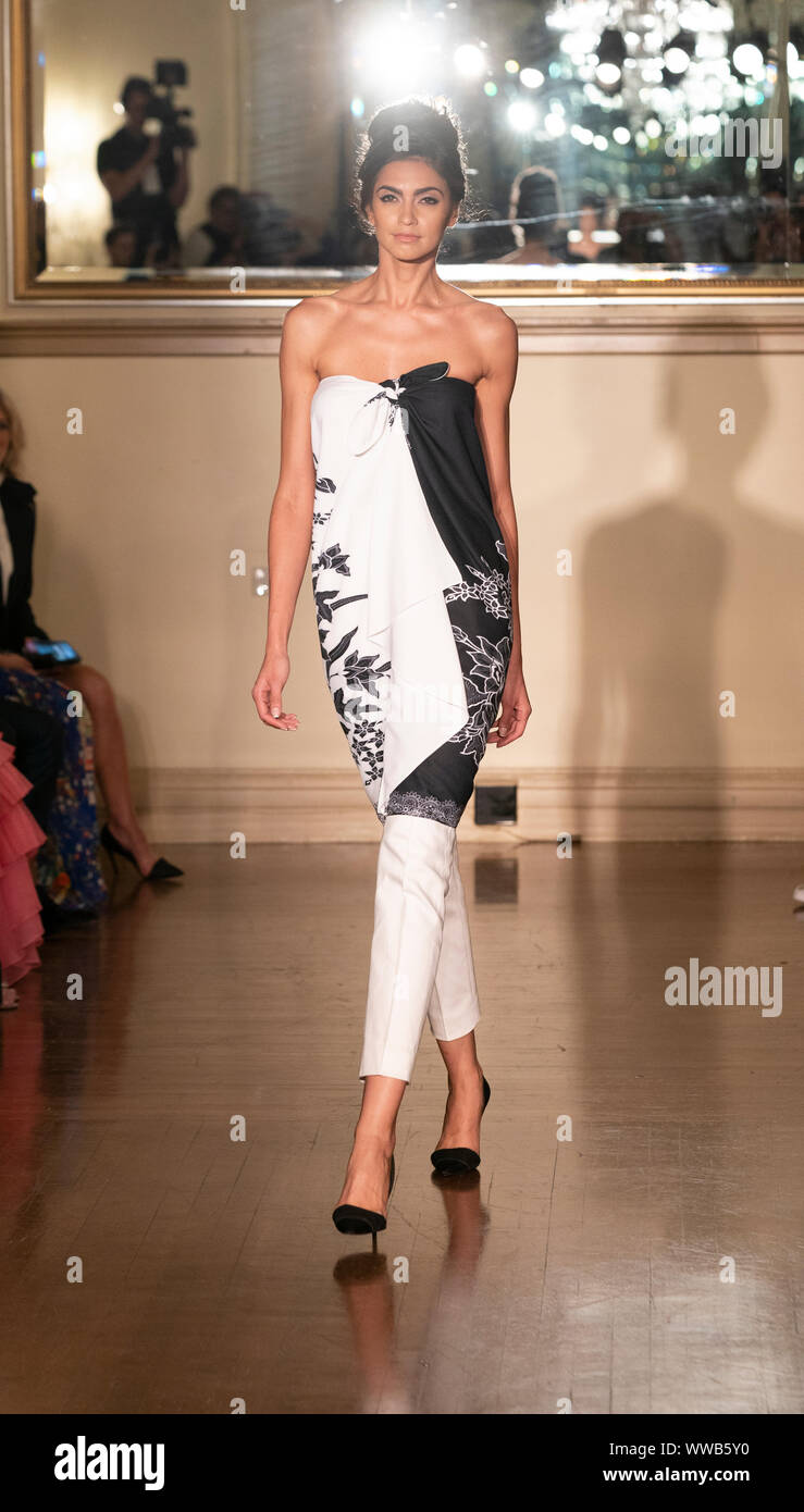New York, NY - September 10, 2019: Model walks runway for Zang Toi 30th ...
