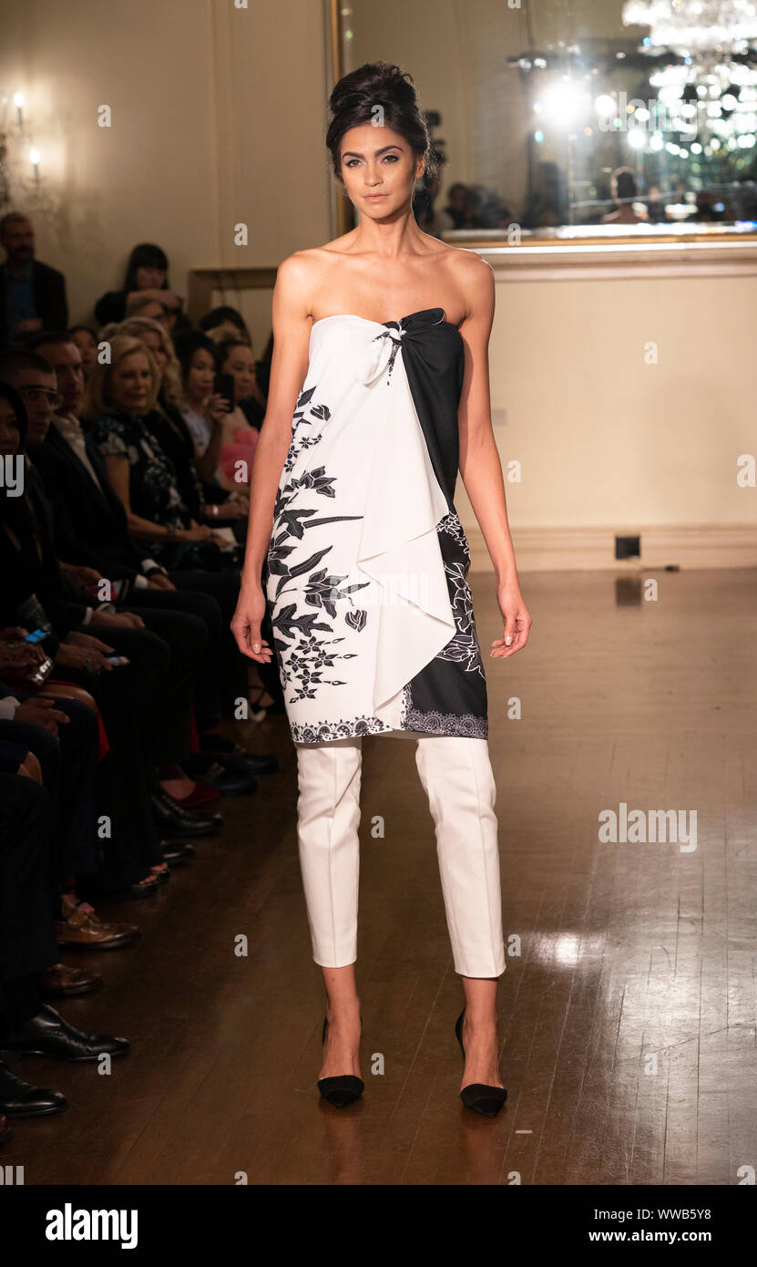 New York, NY - September 10, 2019: Model walks runway for Zang Toi 30th ...