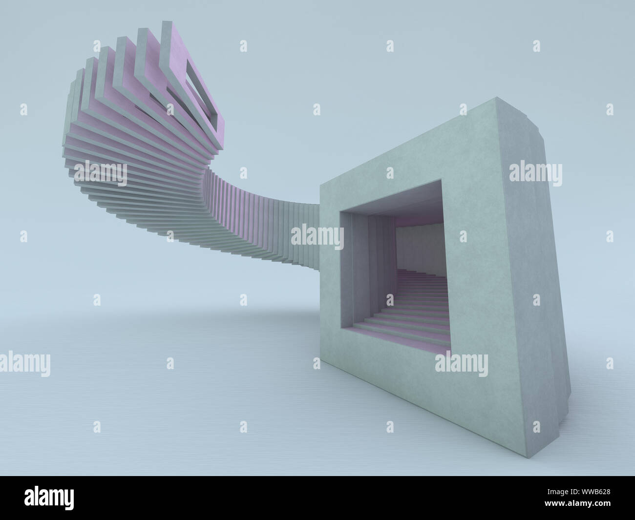 Abstract geometric background with shapes. 3D rendering Stock Photo - Alamy
