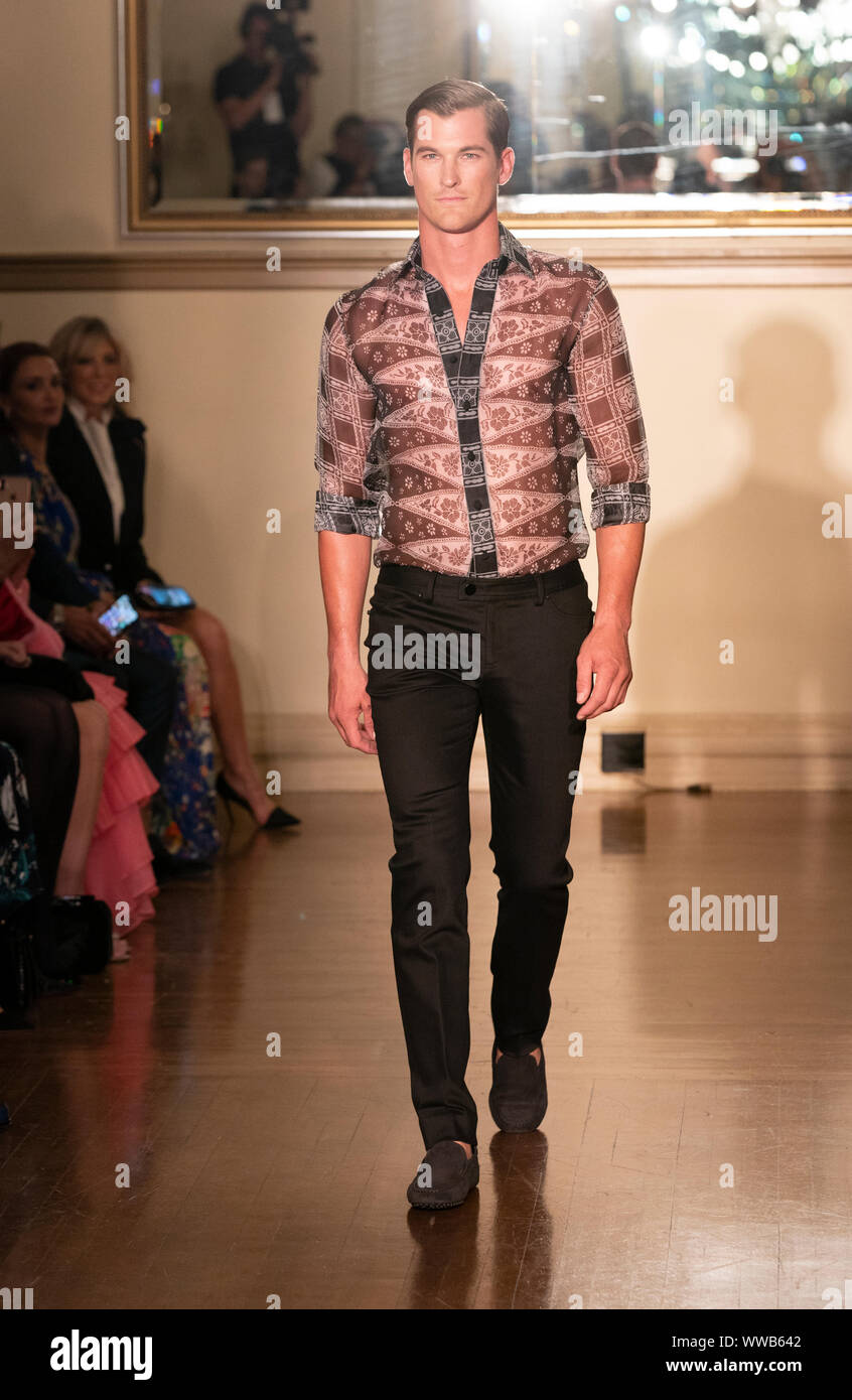 New York, NY - September 10, 2019: Dancer Cory Stearns walks runway for ...