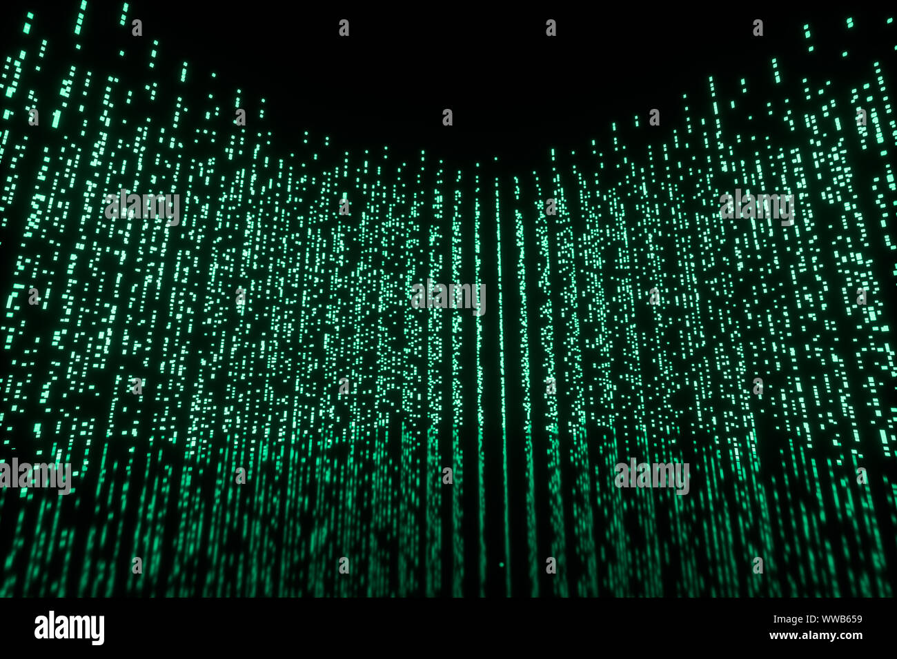 Glowing digital lines with dark background, 3d rendering. Computer digital drawing Stock Photo ...