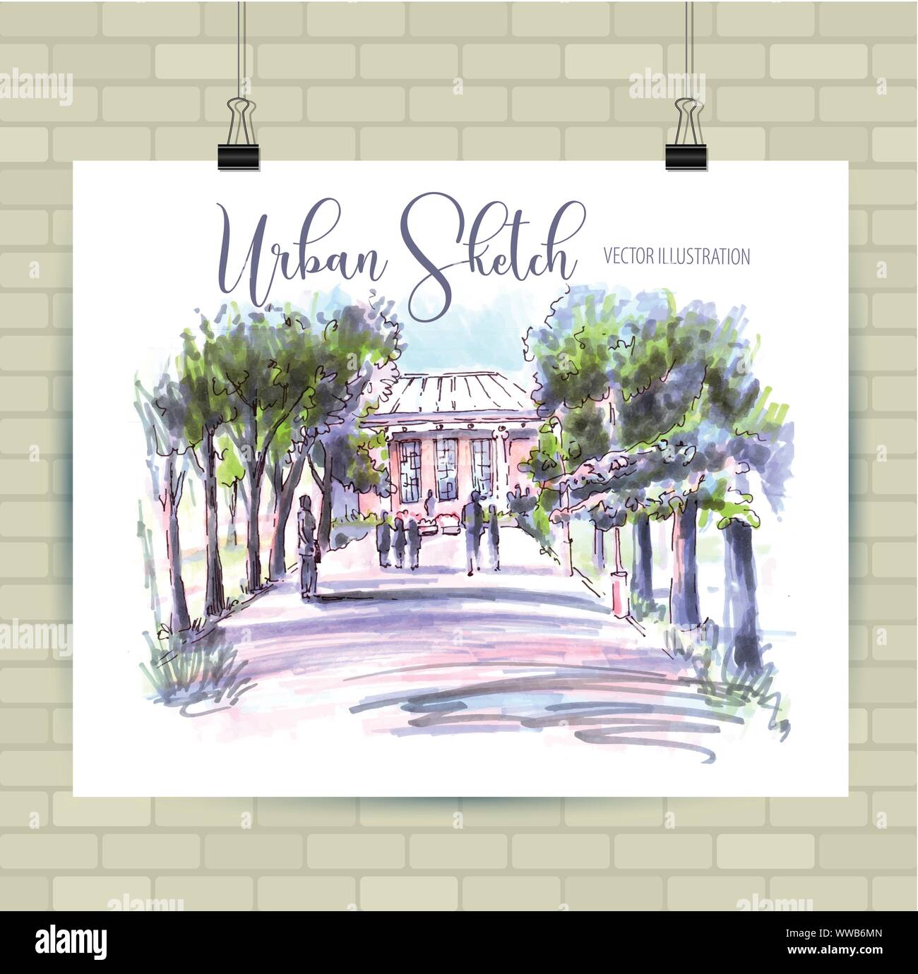 Person urban landscape Stock Vector Images - Alamy