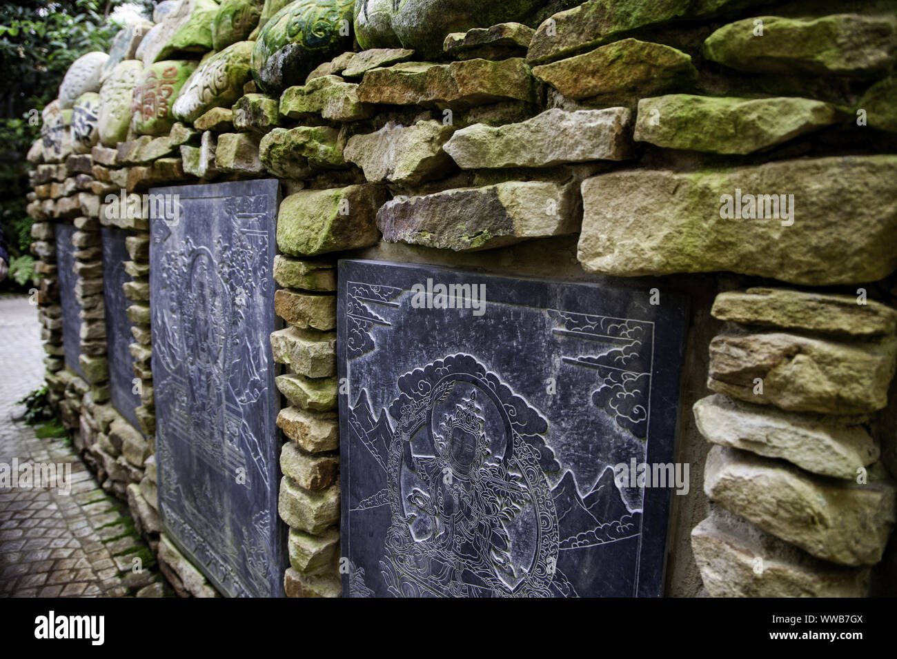 Tibet details, Buddhist belief details in Tibet Stock Photo - Alamy