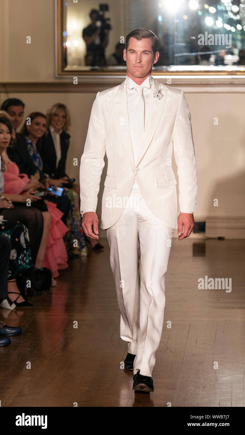 New York, NY - September 10, 2019: Dancer Cory Stearns walks runway for ...