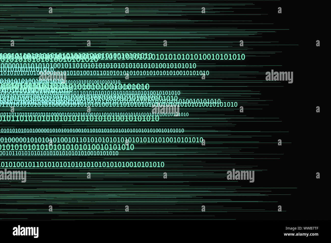 Glowing digital lines with dark background, 3d rendering. Computer digital drawing Stock Photo ...