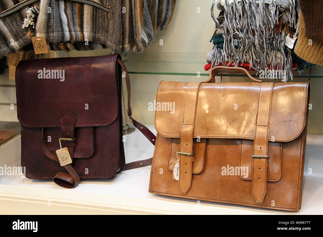 Leather shop interior hi-res stock photography and images - Alamy