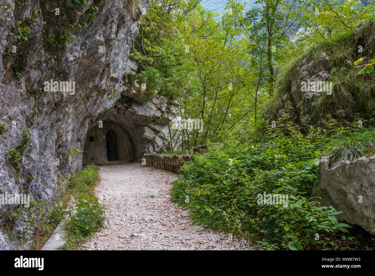 Entrance to Lower Military connection Tunnel between Fortress Kluze and ...
