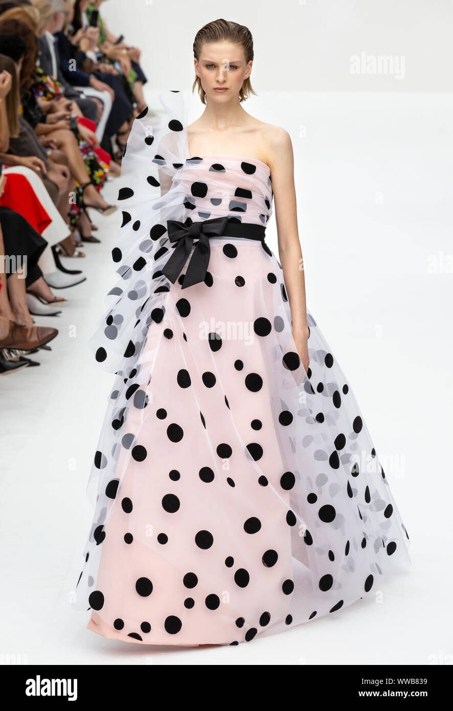 New York, NY - Sept 09, 2019: Emily Driver walks the runway at the ...