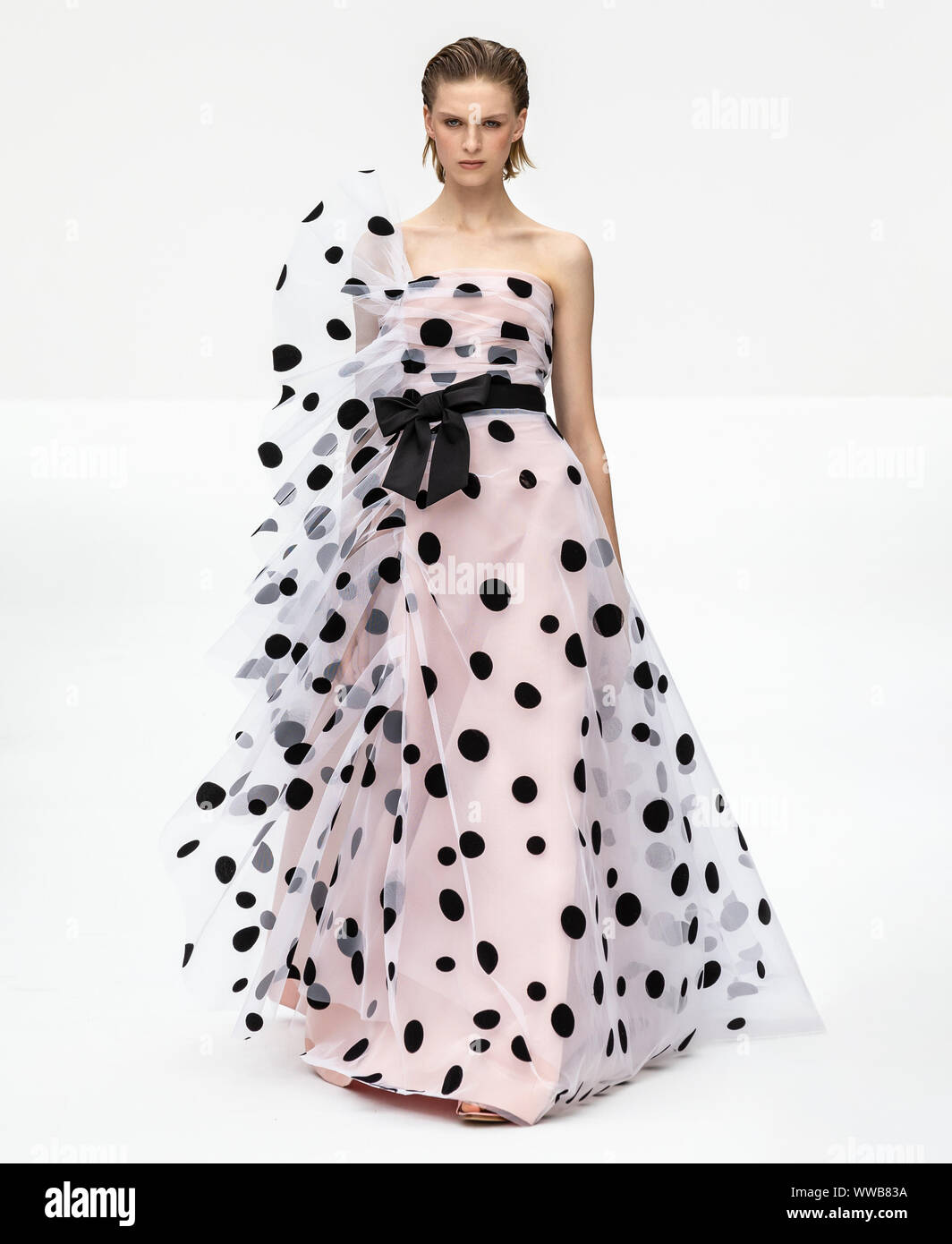 New York, NY - Sept 09, 2019: Emily Driver walks the runway at the ...