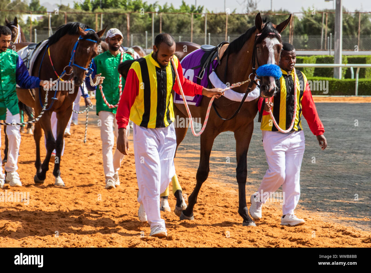 Horse Racing at King Khalid Racetrack, Taif, Saudi Arabia 22/06/2019 ...