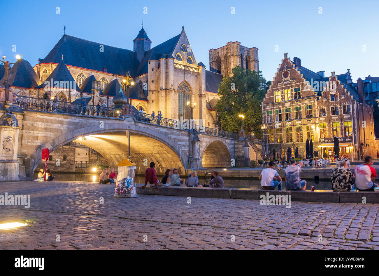 Historical centre of Ghent, Flemish Region, Belgium, EU Stock Photo - Alamy