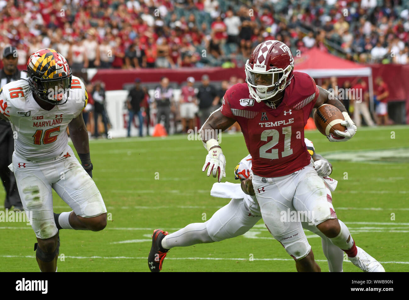 Philadelphia, Pennsylvania, USA. 14th Sep, 2019. Temple's JAGER GARDNER ...