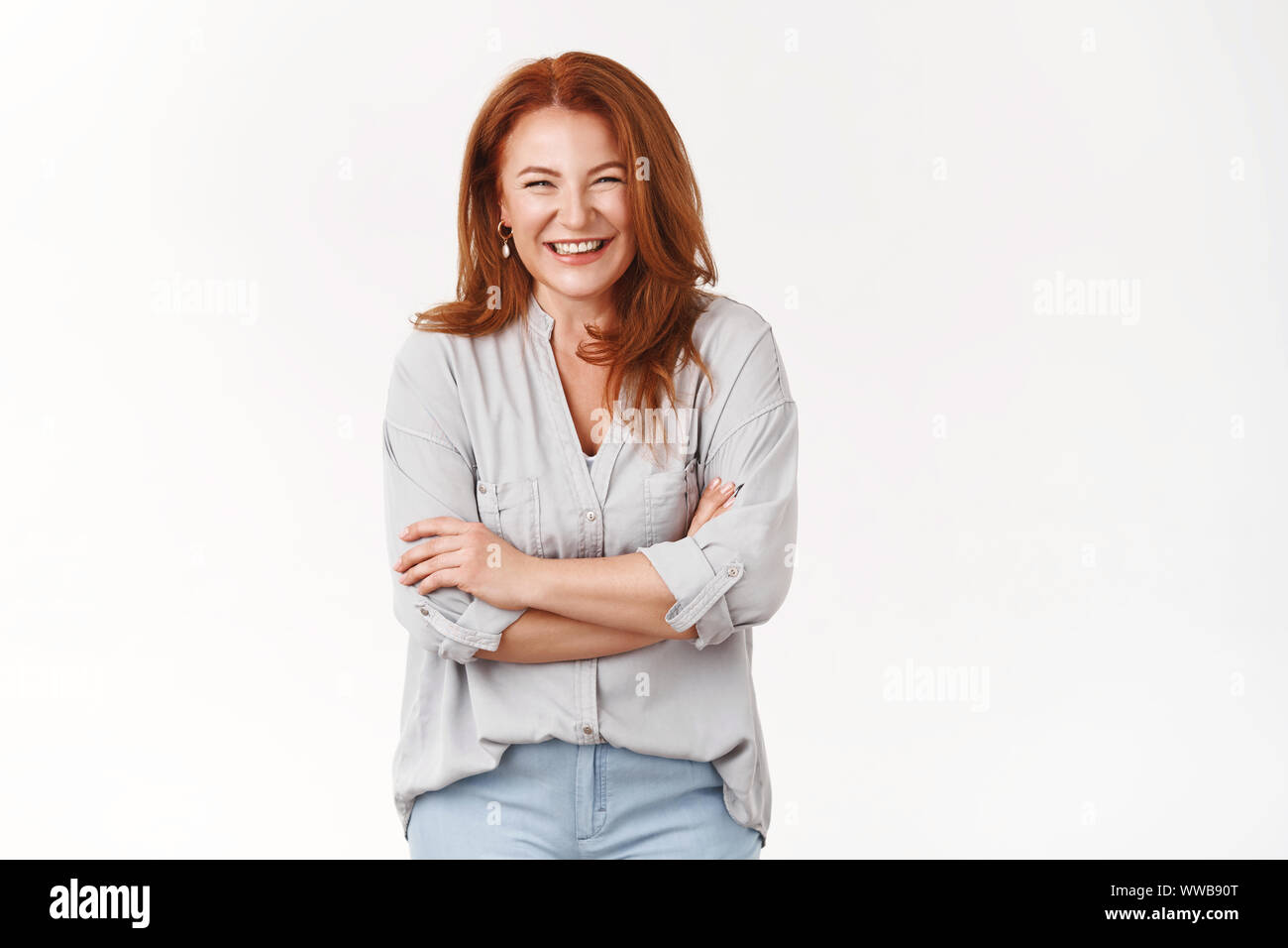 Beautiful middle aged adult redhead hi-res stock photography and images ...
