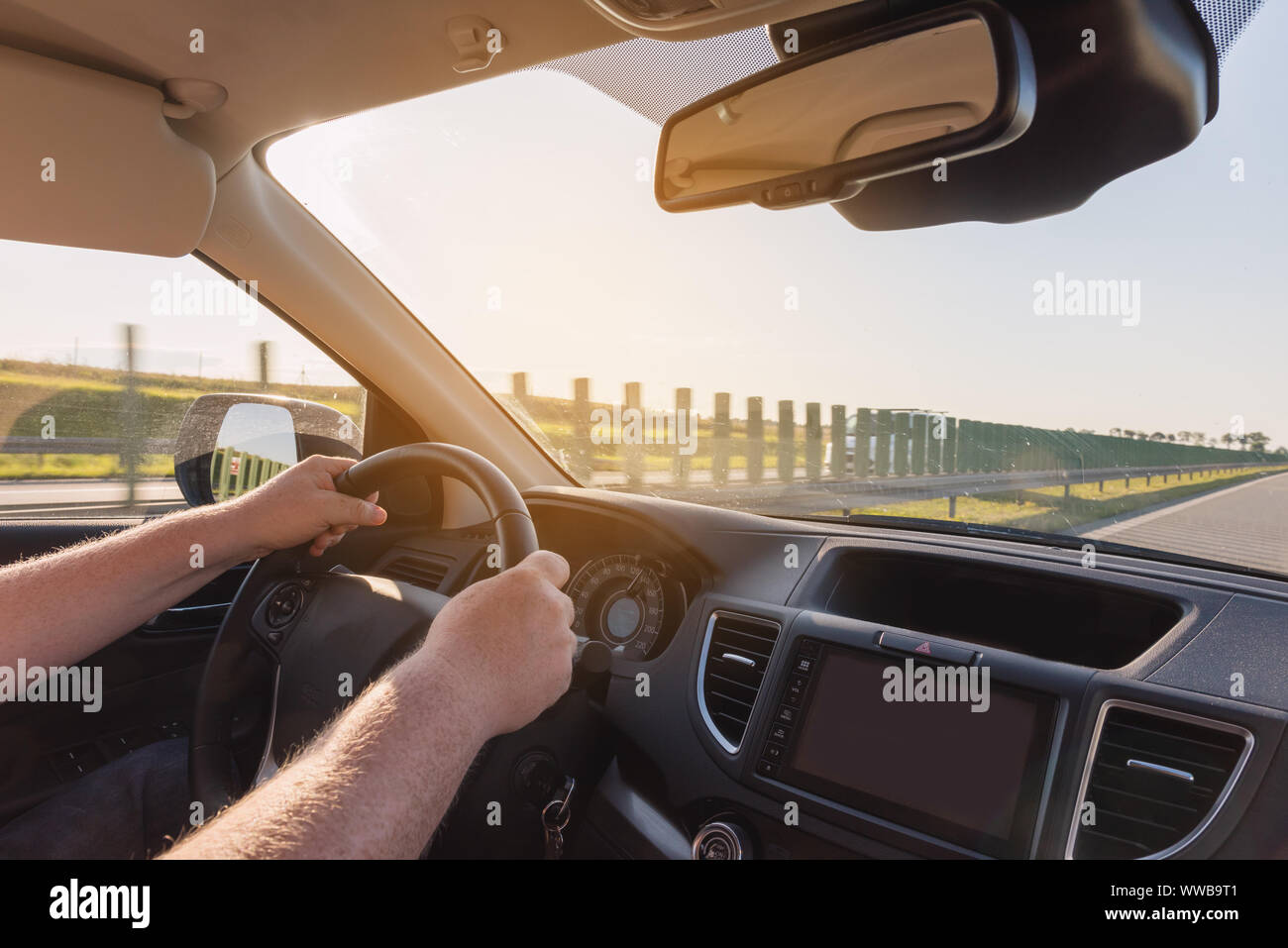Car steering wheel movement hi-res stock photography and images - Alamy