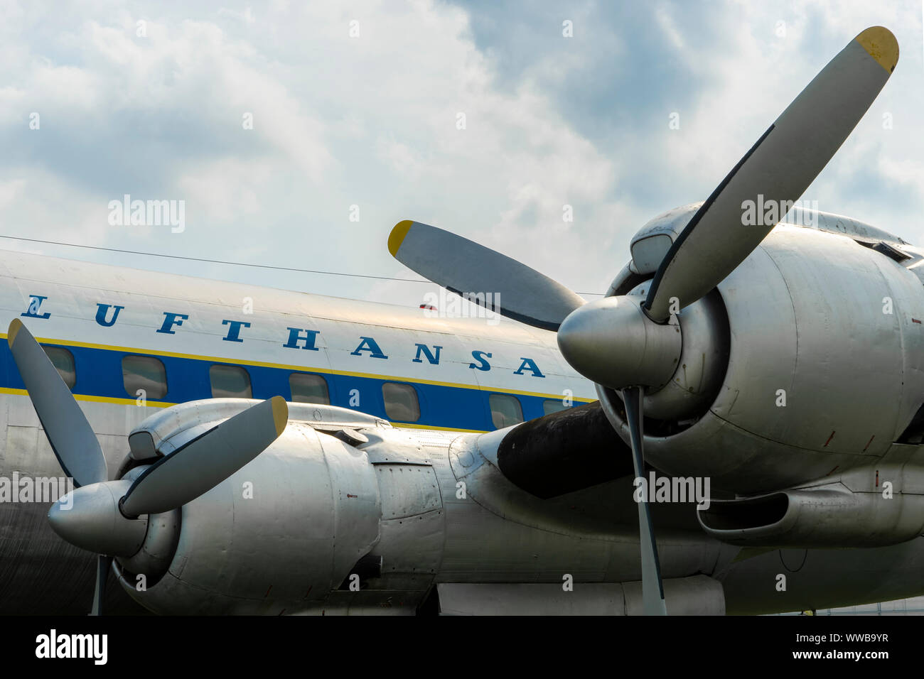 Lufthansa Lockheed L-1049 Super Constellation Stock Photo - Alamy