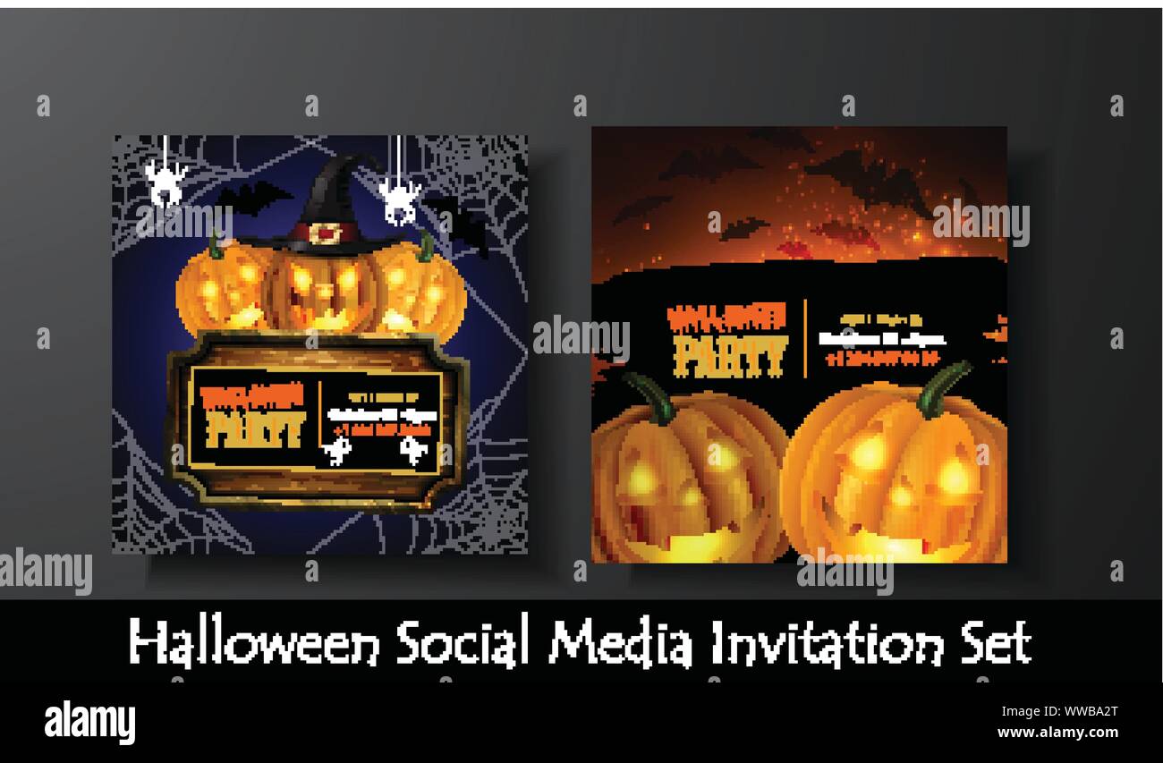 Halloween vector card or background. Vector art Stock Vector Image ...
