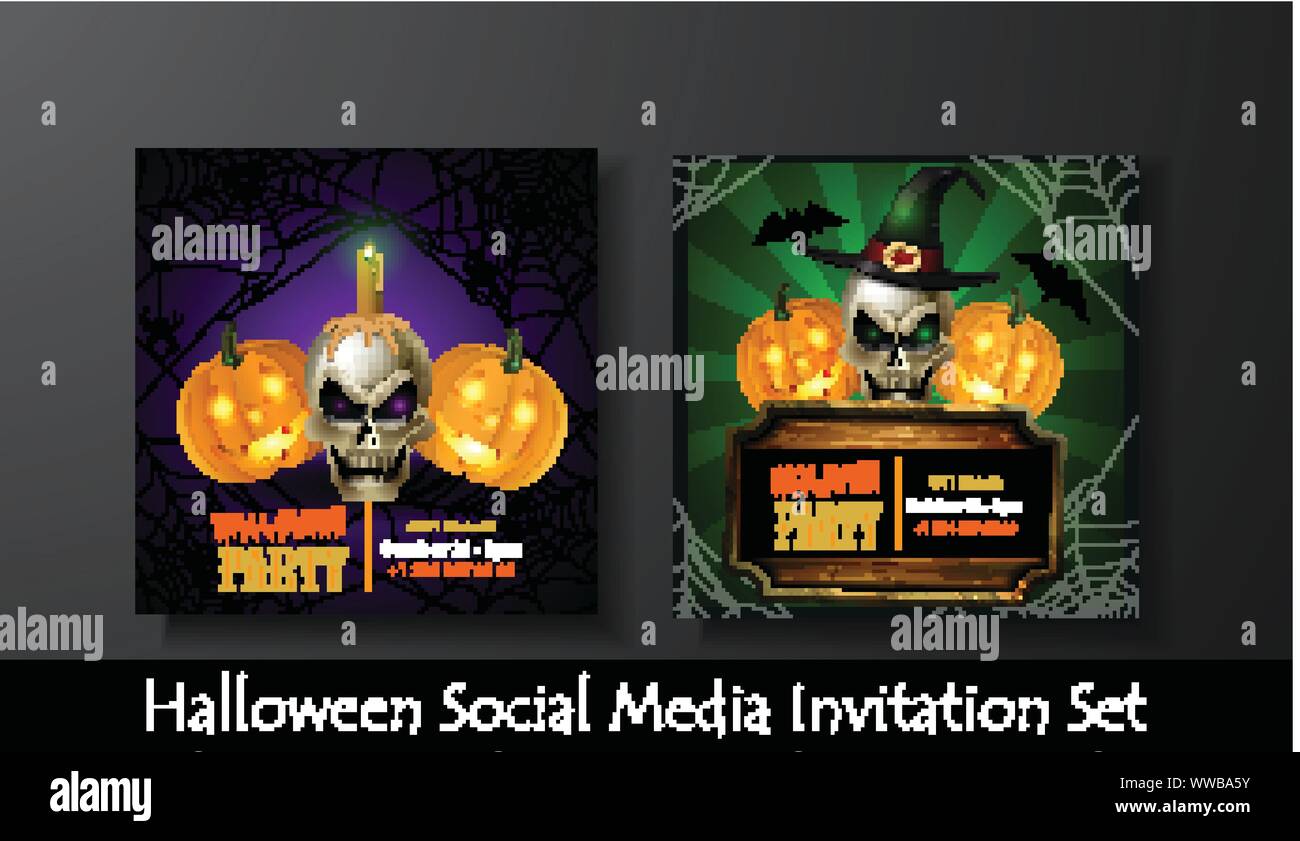 Halloween vector card or background. Vector art Stock Vector Image ...