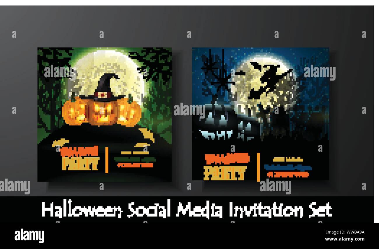 Halloween vector card or background. Vector art Stock Vector Image ...