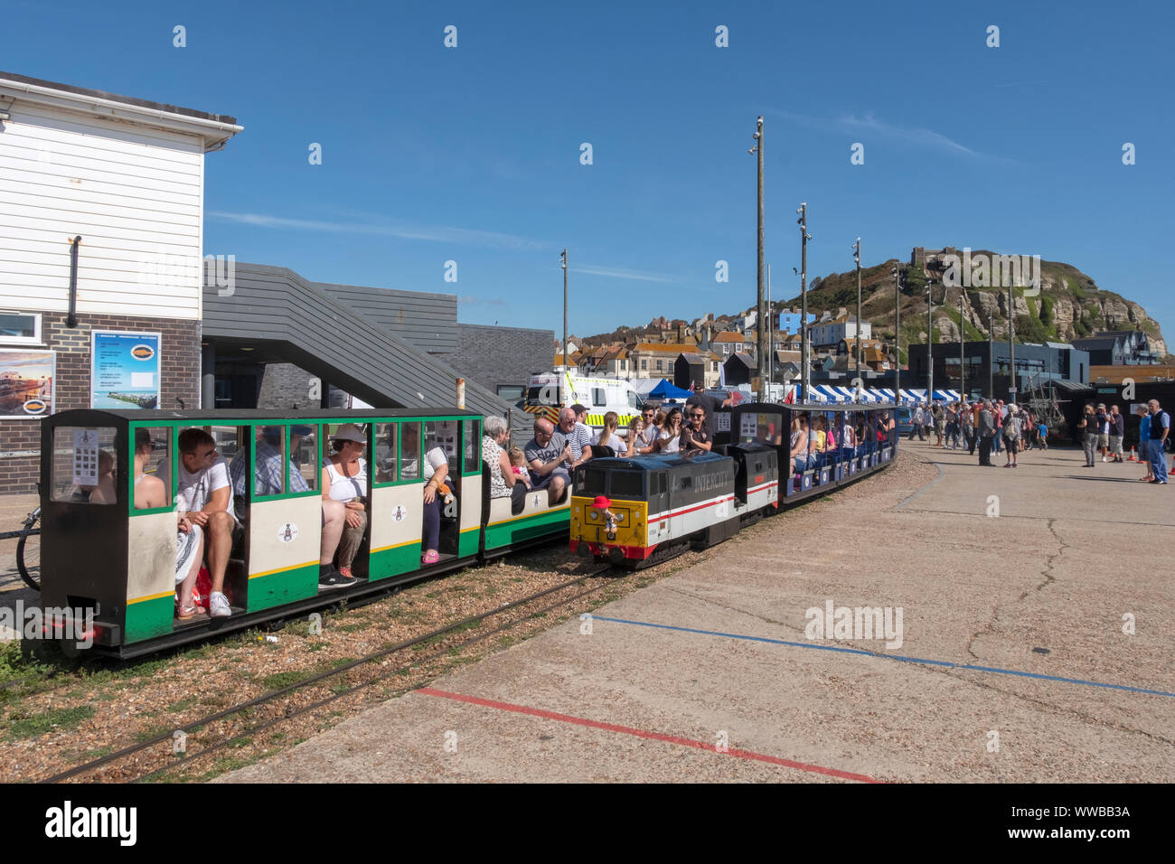 Miniature railway trains on the seafront hi-res stock photography and ...