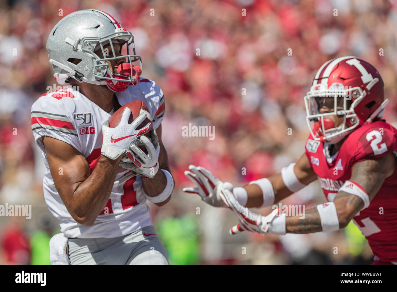 Bloomington, Indiana, USA. 14th Sep, 2019. Ohio State Buckeyes wide ...
