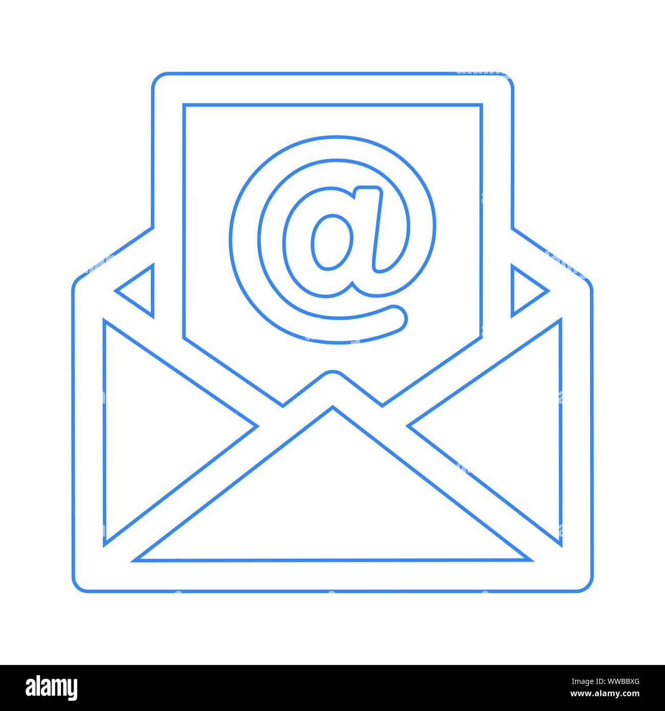 Beautiful, meticulously designed Email, Open mail, New Email icon. Well ...