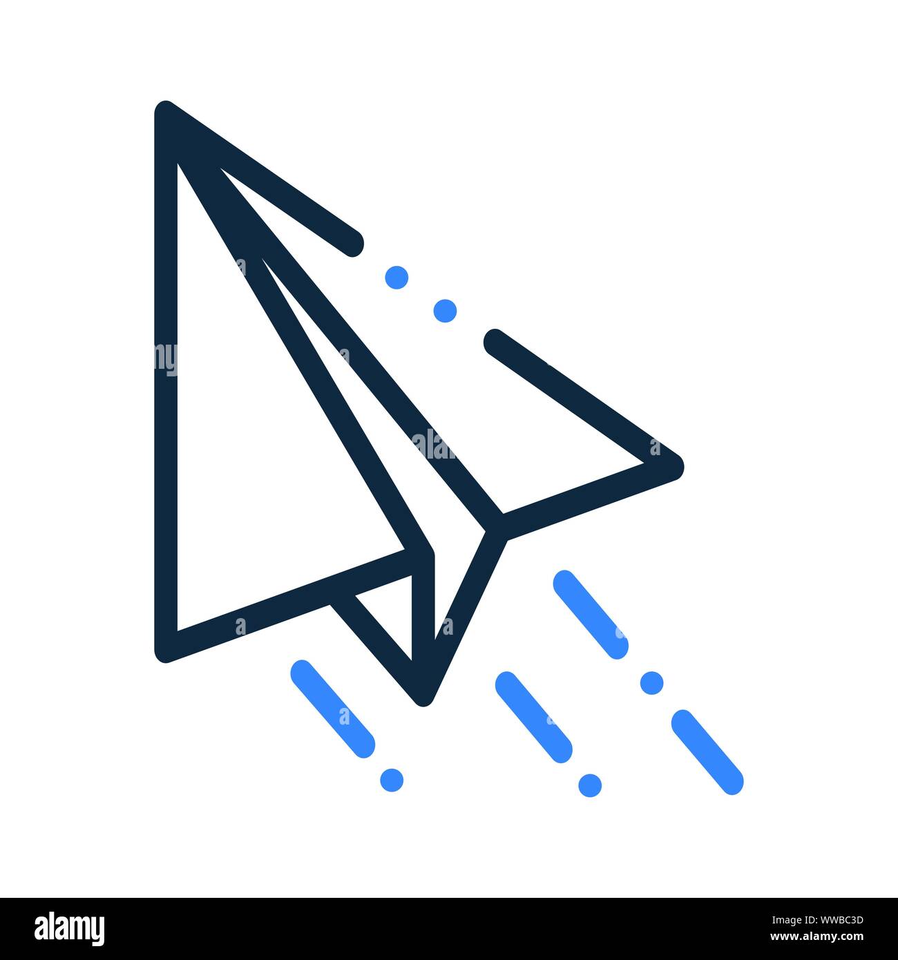 Well organized and fully editable Paper made airplane, plane, aeroplane ...