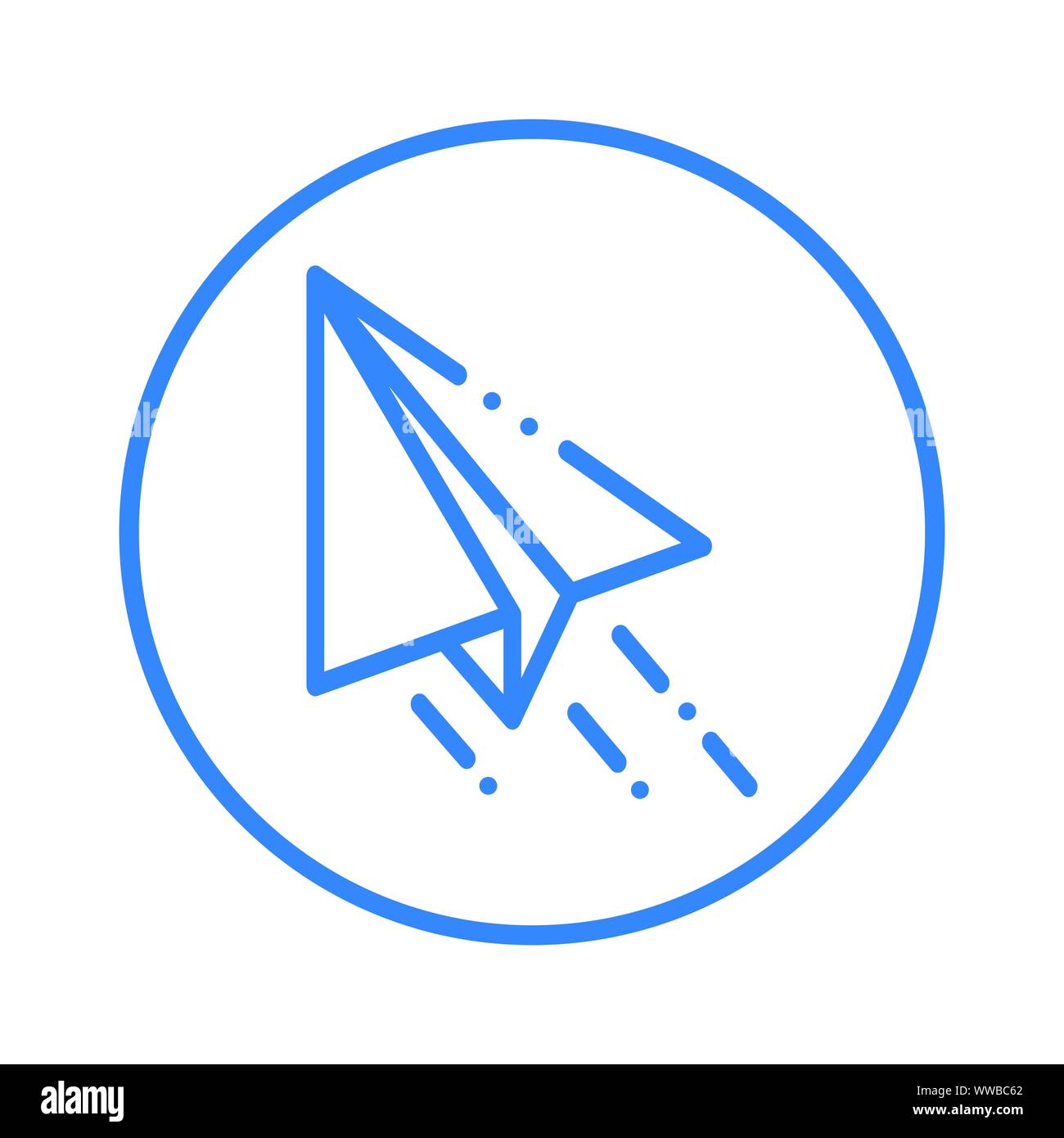 Well organized and fully editable Paper made airplane, plane, aeroplane ...