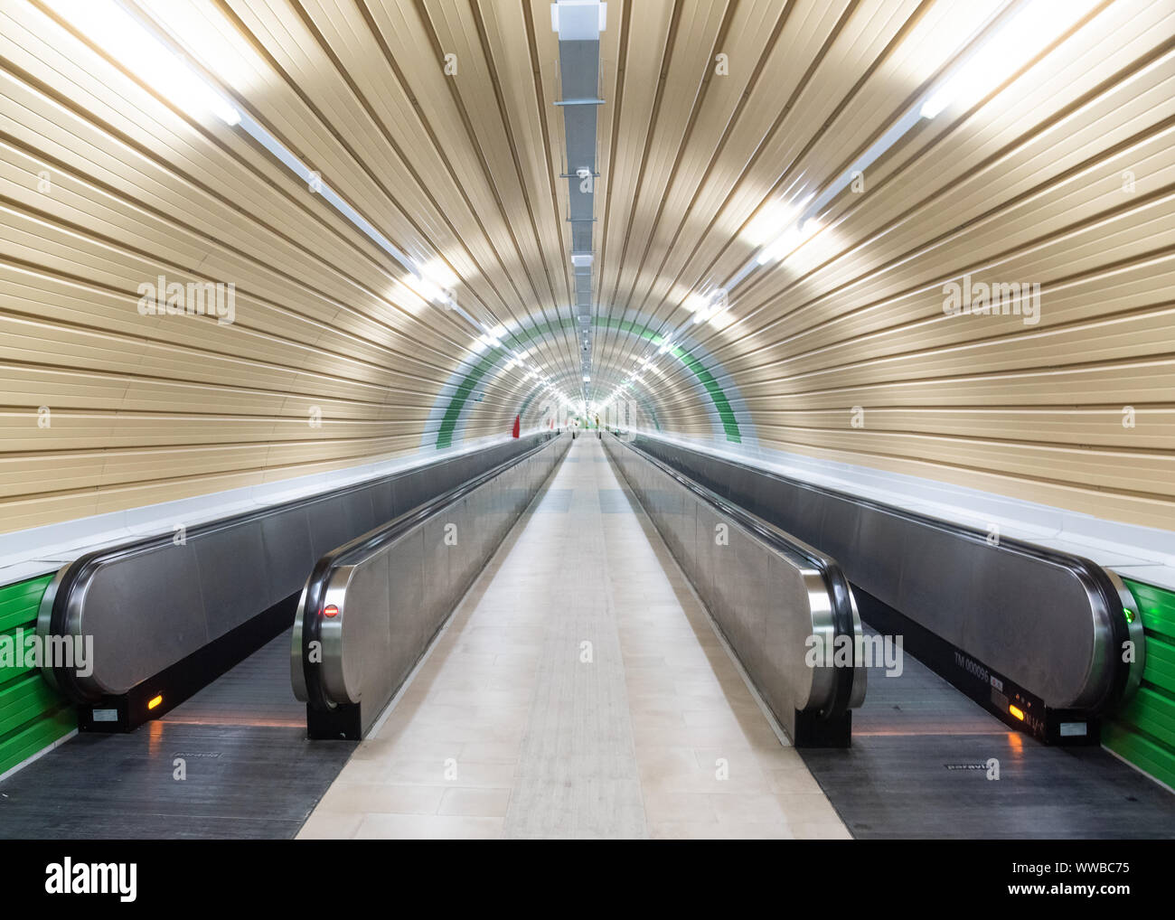Spoleto travelator / walkway Stock Photo - Alamy